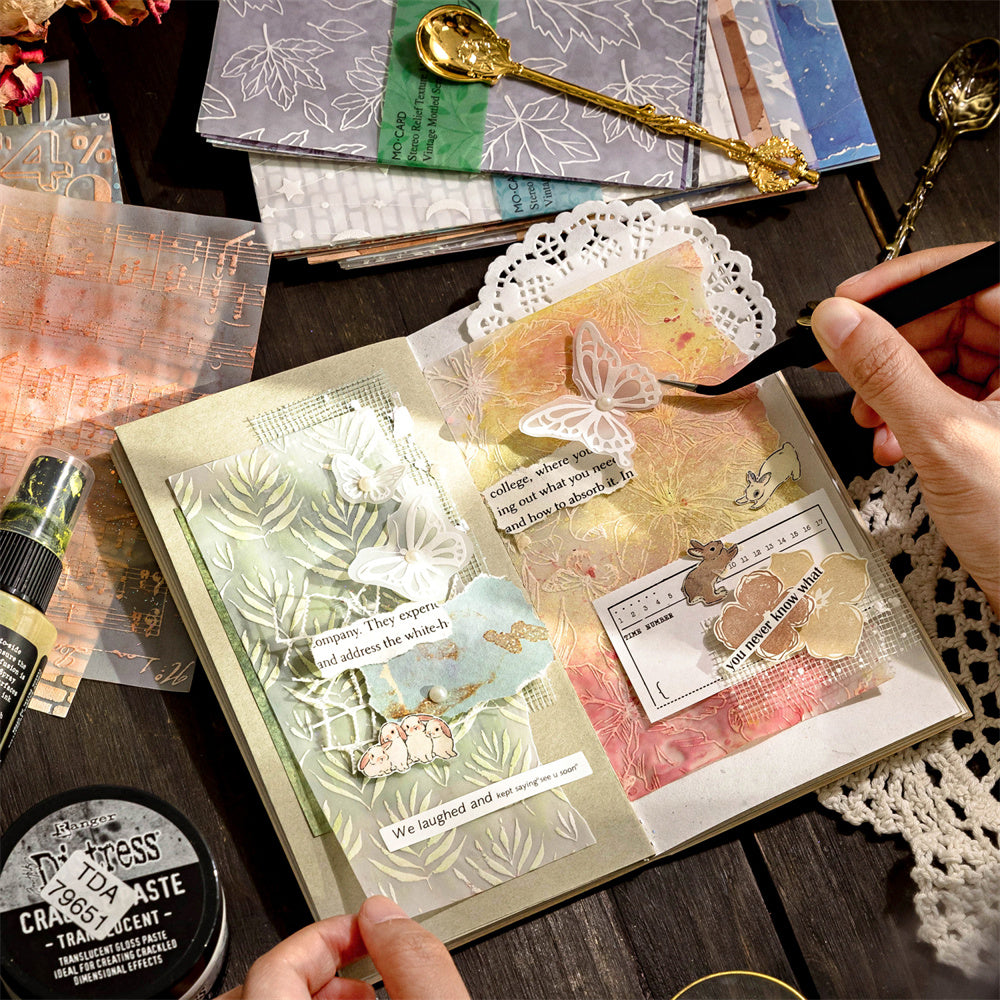 Vintage Mottled Scrapbook Paper – ViVi Stationery