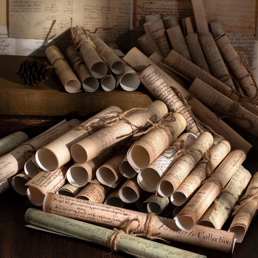 Big Size Manuscript Scrapbook Paper for Junk Journal – ViVi Stationery