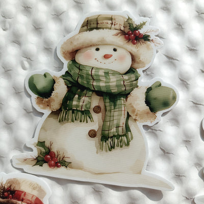Vintage Snowman Stickers – ViVi Stationery