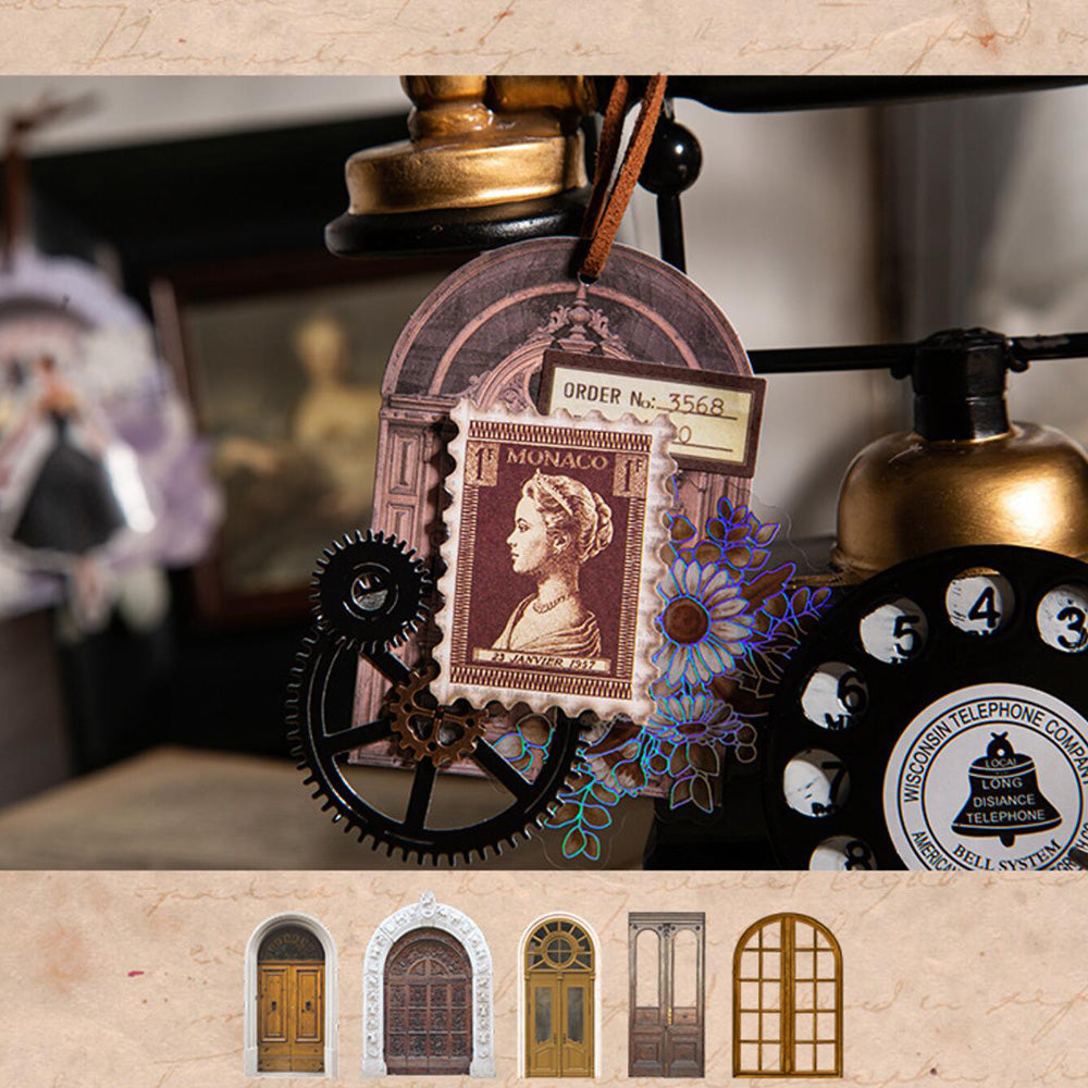 Retro Hollow Window and Door Paper for Scrapbooking and Junk Journal ...