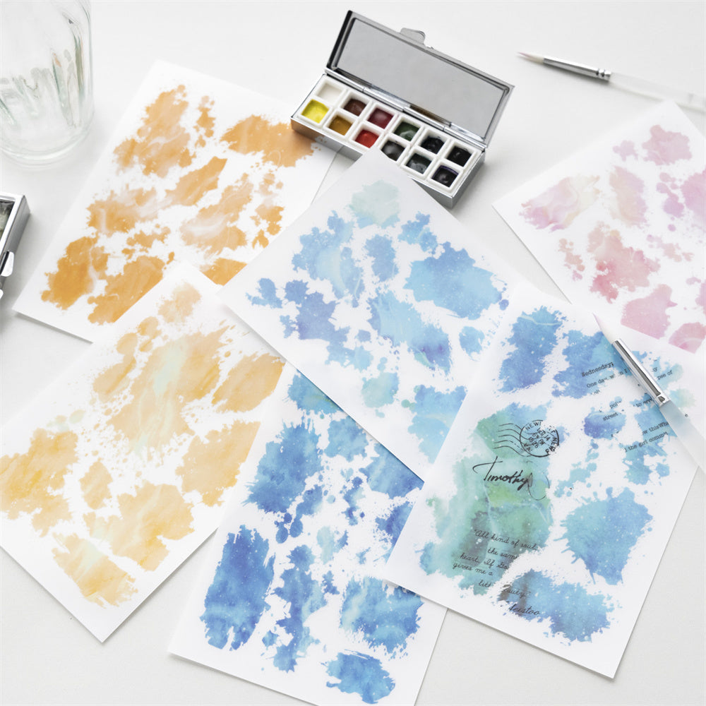 Watercolor Marks Rub-on Sticker – ViVi Stationery