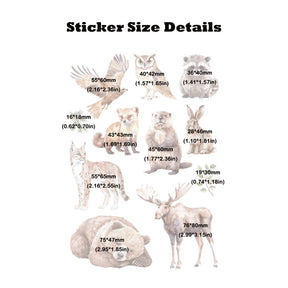 Waterproof Forest Animal Transfer Sticker 3 Sheets – ViVi Stationery