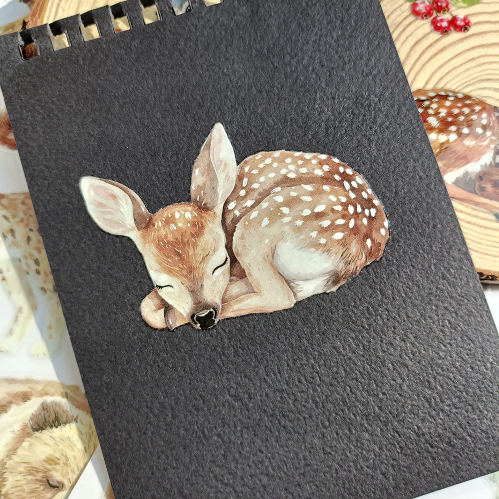 Waterproof Forest Animal Transfer Sticker 3 Sheets – ViVi Stationery
