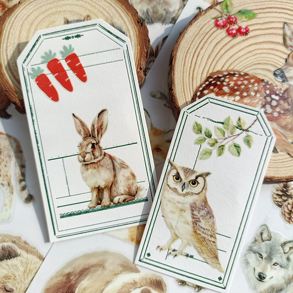Waterproof Forest Animal Transfer Sticker 3 Sheets – ViVi Stationery