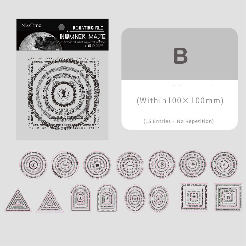 Wheel Of Fortune Round Sticker – ViVi Stationery