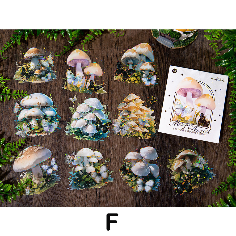 Hot Stamped Mushroom Stickers for Scrapbooking and Art Journal – ViVi ...
