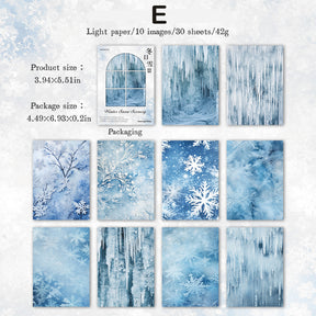 Winter Snow Scrapbook Paper – ViVi Stationery