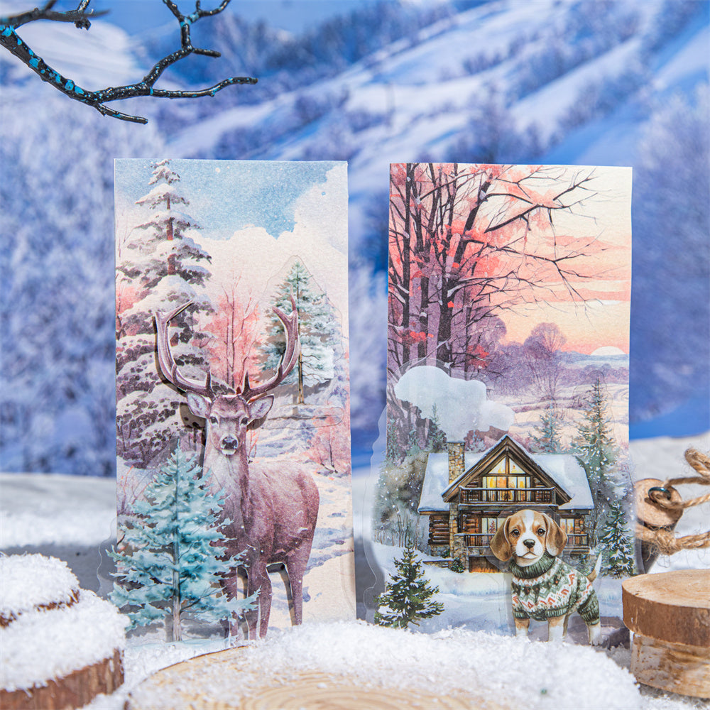 Winter Snow Scrapbook Paper – ViVi Stationery
