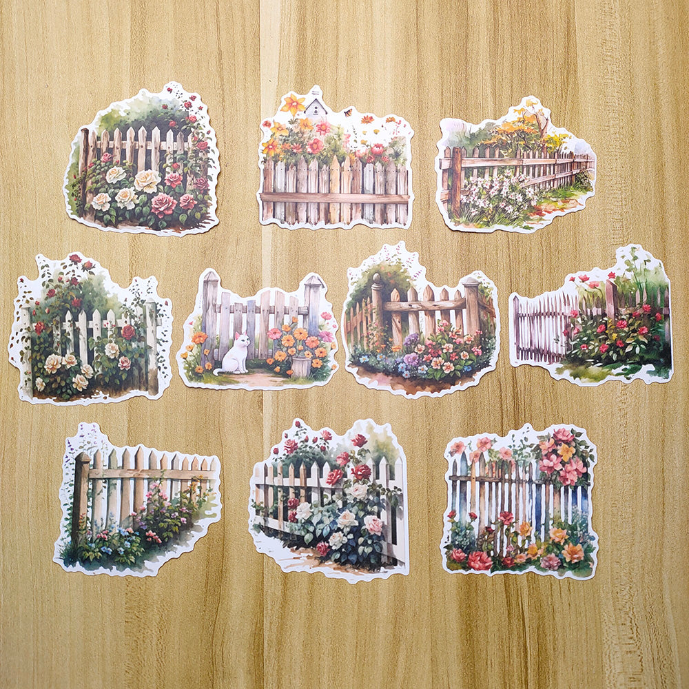 Floral Fence Washi Sticker for Scrapbooking and Journaling – ViVi ...