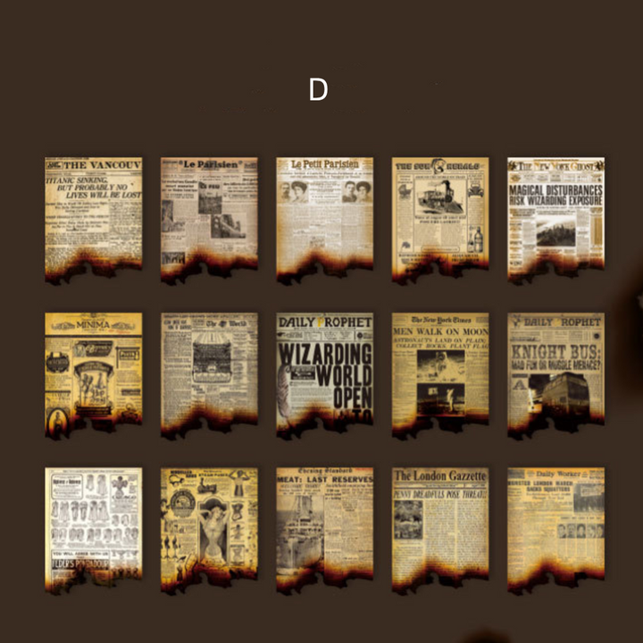 Vintage Burn Mark Paper for Junk Journal and Scrapbooking – ViVi Stationery