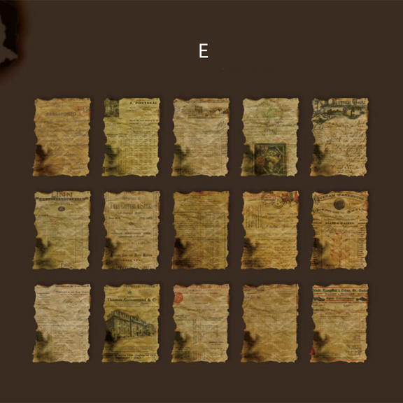 Vintage Burn Mark Paper for Junk Journal and Scrapbooking – ViVi Stationery