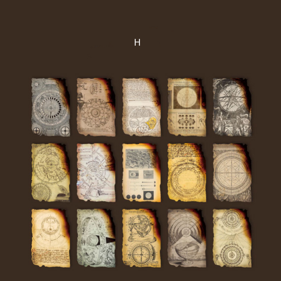 Vintage Burn Mark Paper for Junk Journal and Scrapbooking – ViVi Stationery