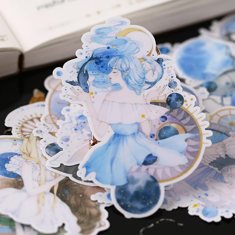 MING Zodiac Girl Stickers for Scrapbooking and Art Journal – ViVi ...