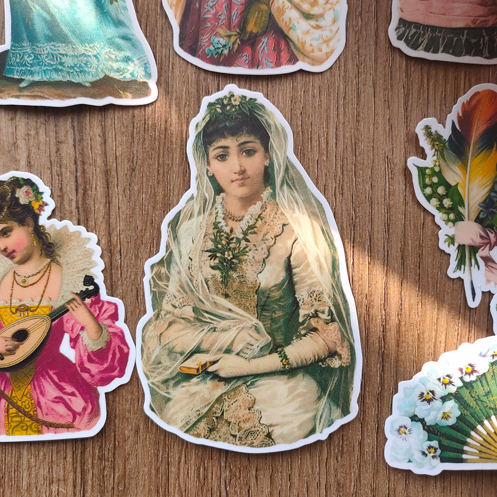 Vintage Victorian Women Stickers for Scrapbook and Junk Journal – ViVi ...
