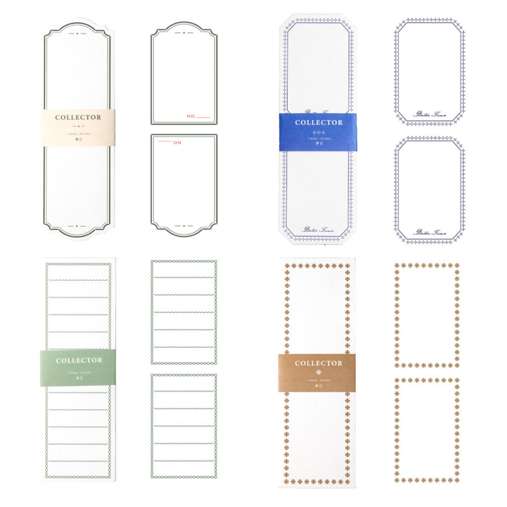 YANJI Basic Border Notepad for Scrapbook Card Making and Art Journal ...