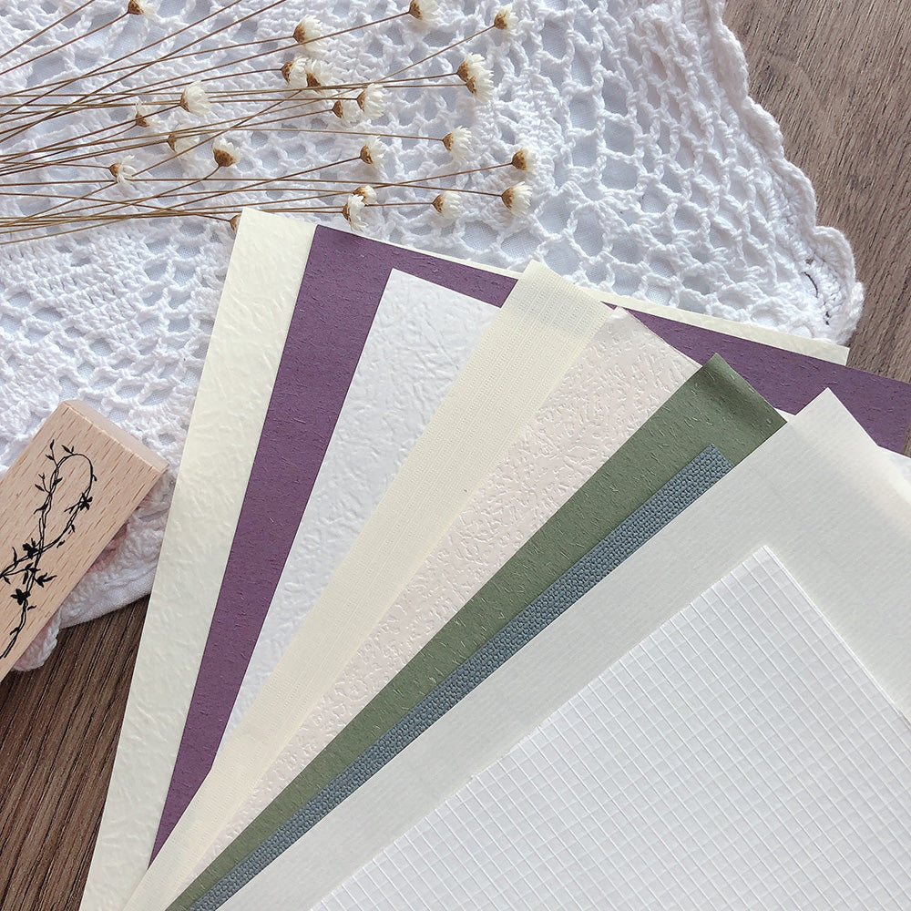 Handmade Textured Scrapbook Paper for Junk Journal and Card Making ...