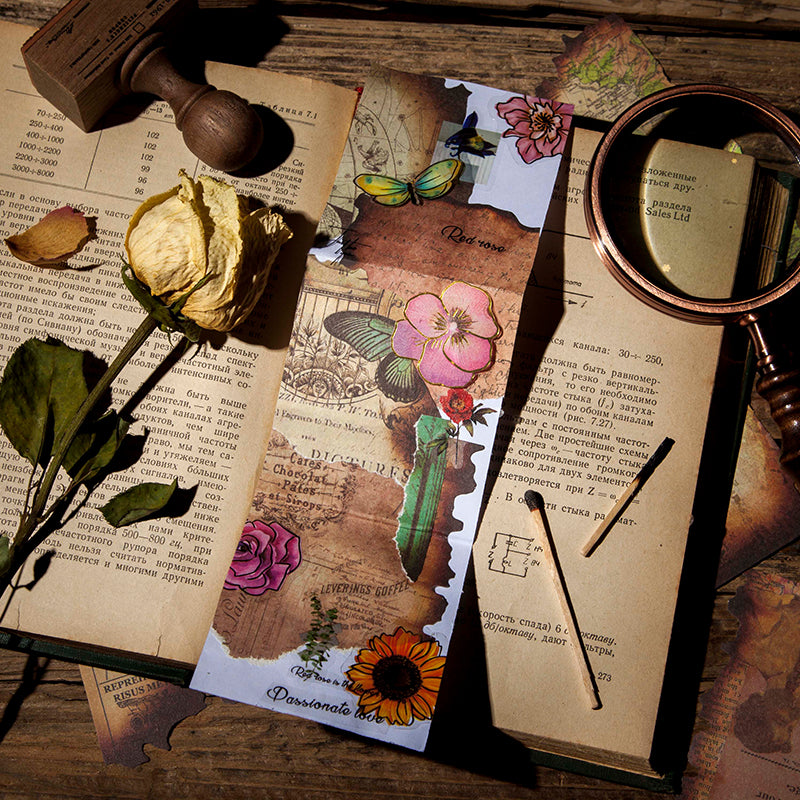 Vintage Burn Mark Paper for Junk Journal and Scrapbooking – ViVi Stationery