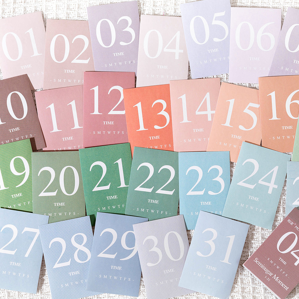 Calendar Sticker Book for Scrapbooking and Art Journal – ViVi Stationery