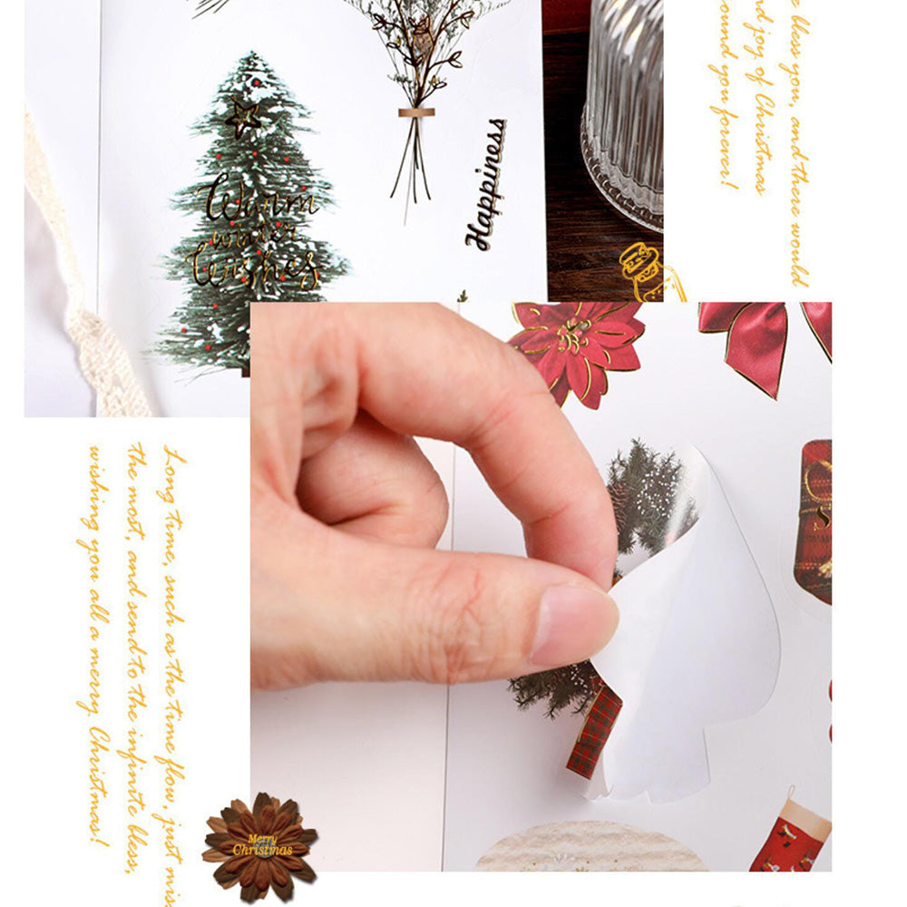 Christmas Pre-cut Sticker Book for Scrapbooking and Card Making Gift ...