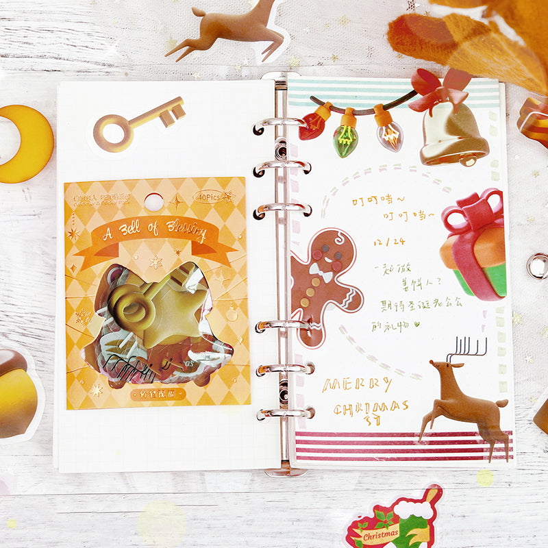 CARDLOVER Christmas Stickers 40PCS for Scrapbooking and Card Making ...