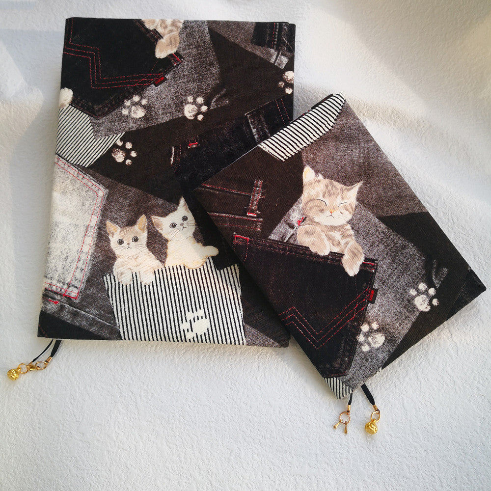 Cute Cat Fabric Journal Notebook Cover – ViVi Stationery