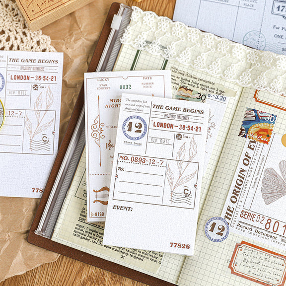 Vintage Memo Pad 30PCS for Scrapbook and Junk Journal – ViVi Stationery