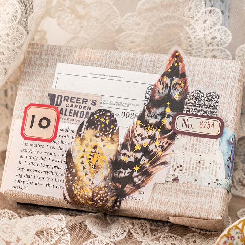 GOOD DAY Glitter Feather Stickers for Scrapbook and Junk Journal – ViVi ...