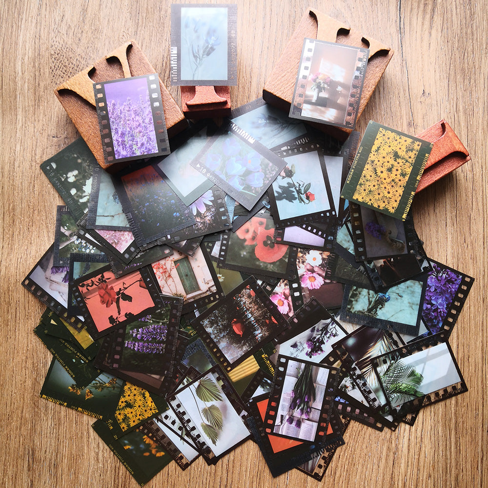 Antique Film Plant Flower Stickers for Junk Journal and Scrapbooking ...