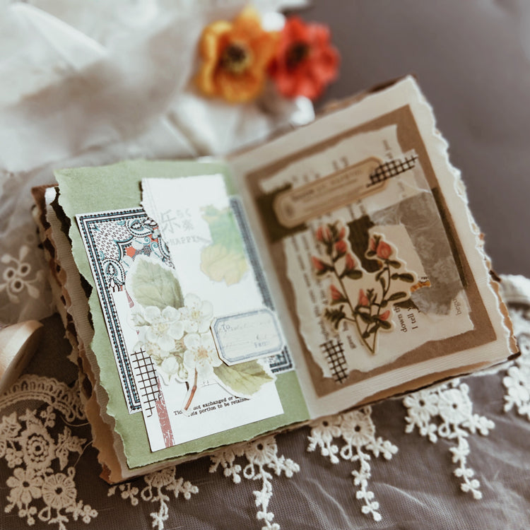 ZX Vintage Botanical Scrapbook Papers for Junk Journal and Scrapbooking ...
