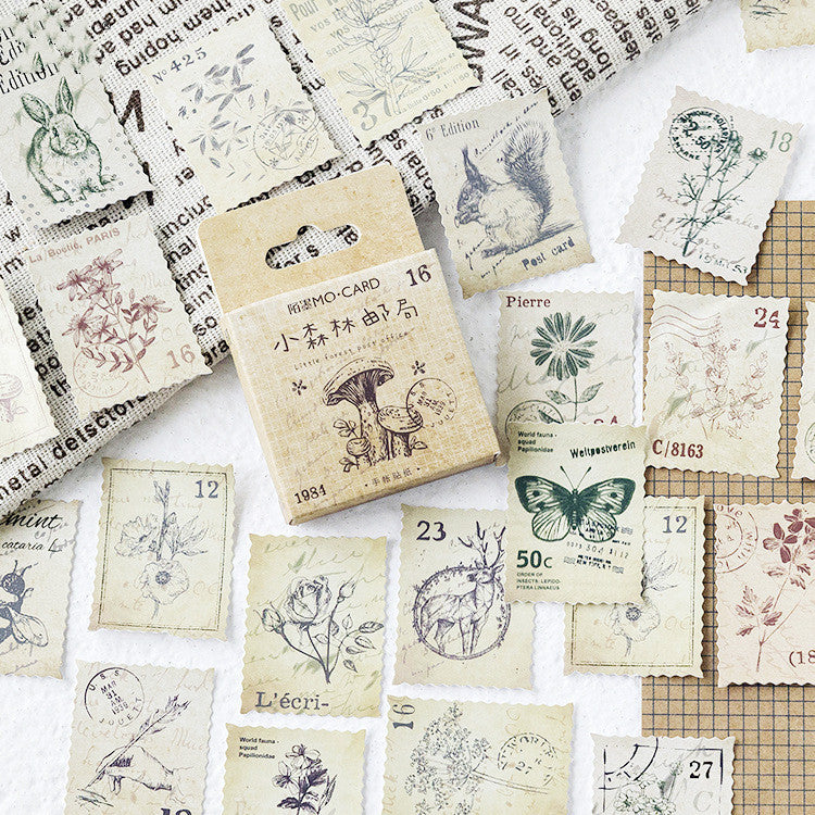 Vintage Forest Stamp Stickers for Junk Journal and Scrapbooking – ViVi ...