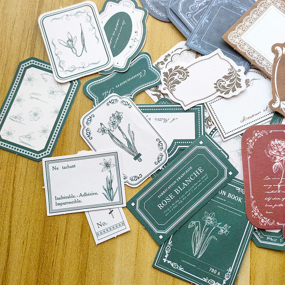YANJI Vintage Label Stickers for Scrapbooking and Art Journal – ViVi ...