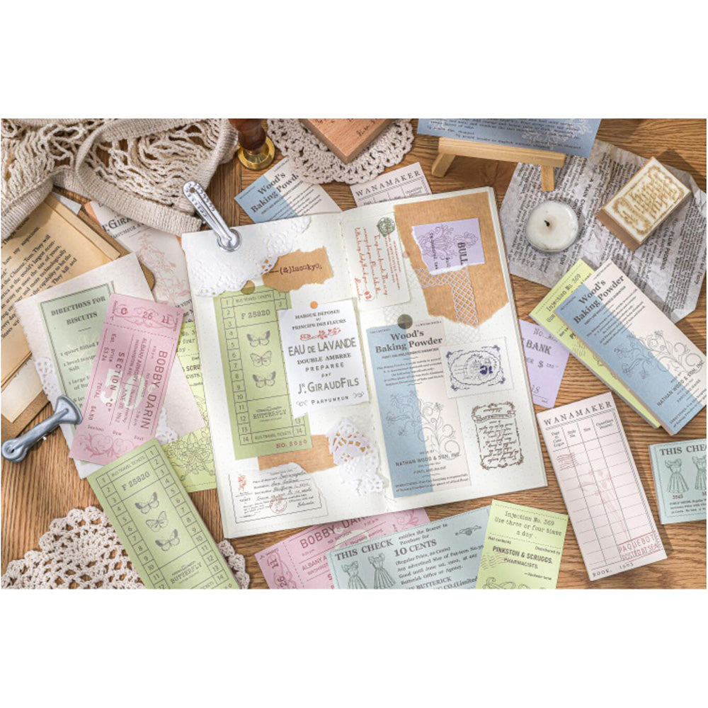 Vintage Memo Paper 60PCS for Scrapbook and Junk Journal – ViVi Stationery