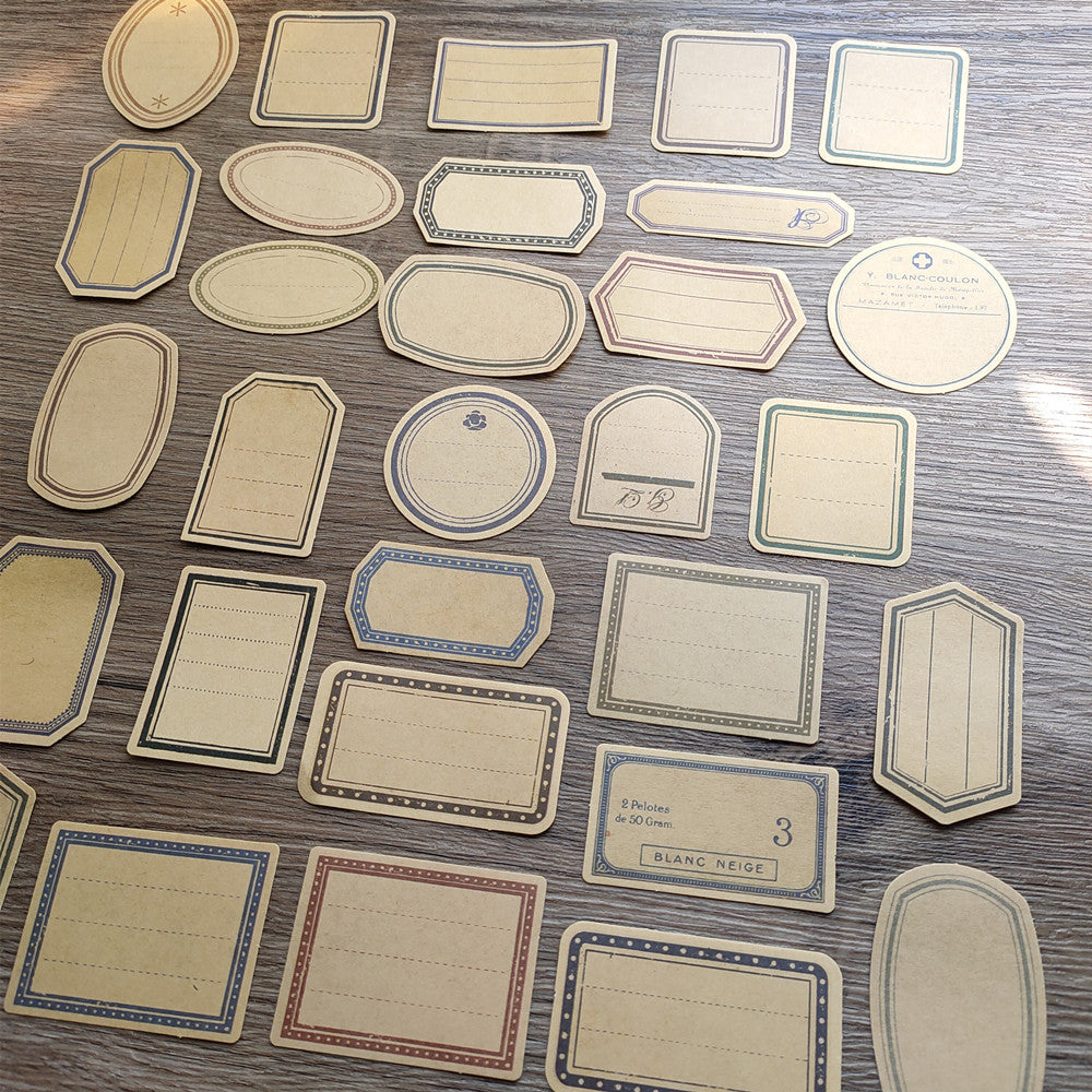 Vintage Label Border Stickers for Junk Journal and Scrapbooking – ViVi ...