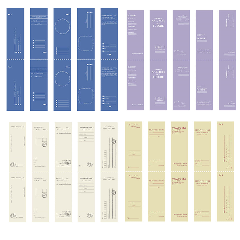 Long Memo Papers 80PCS for Scrapbook and Art Journal Paper Crafts ...