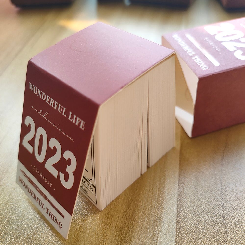 Mini Desk Calendar 2023 Next Year Calendar for Scrapbooking and Planner ...