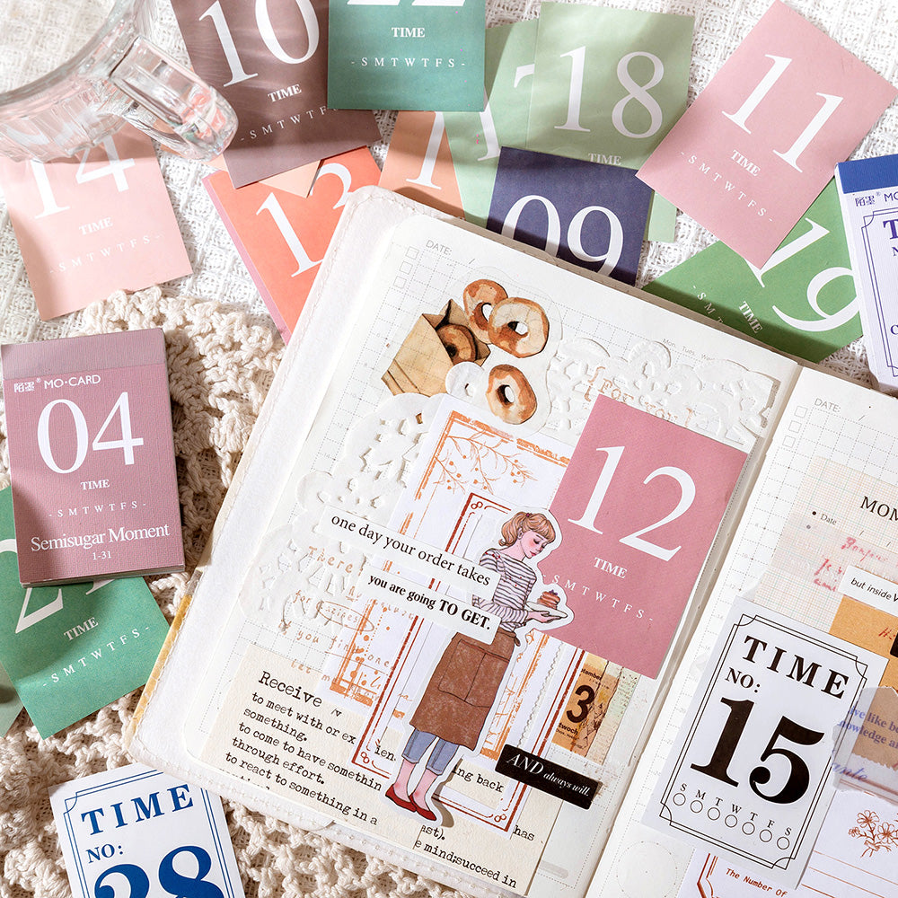 Calendar Sticker Book for Scrapbooking and Art Journal – ViVi Stationery