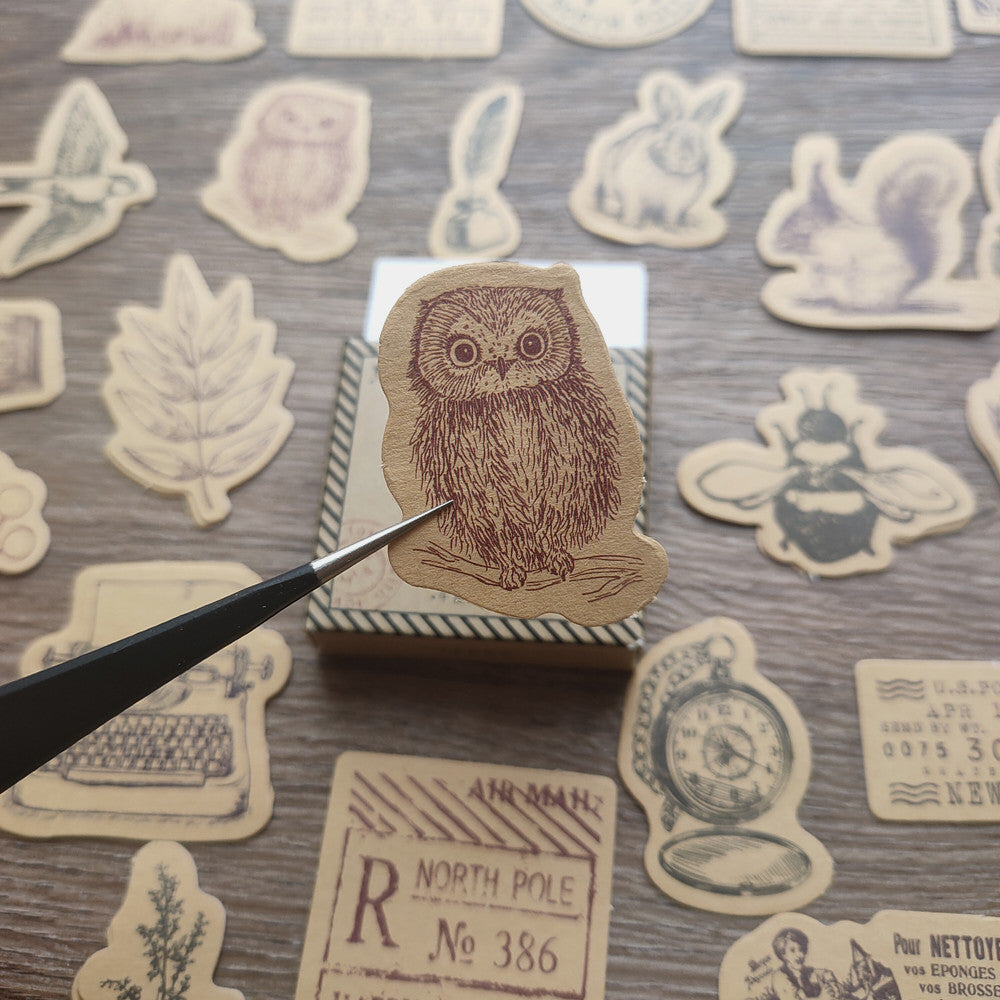 Vintage Kraft Stickers for Junk Journal and Scrapbooking & Paper Craft ...