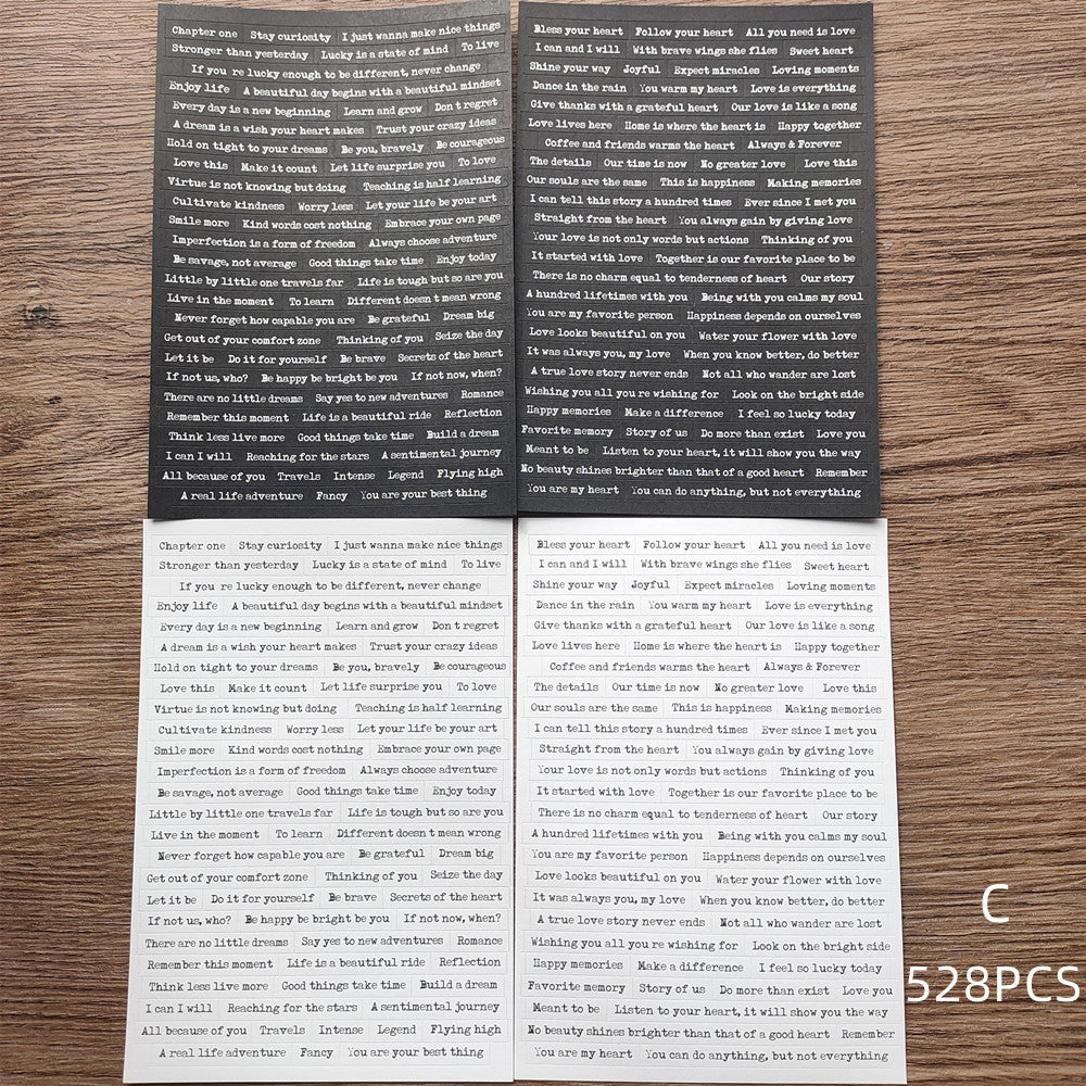 Vintage Gold Foil Words Phrase Stickers for Junk Journal and ...