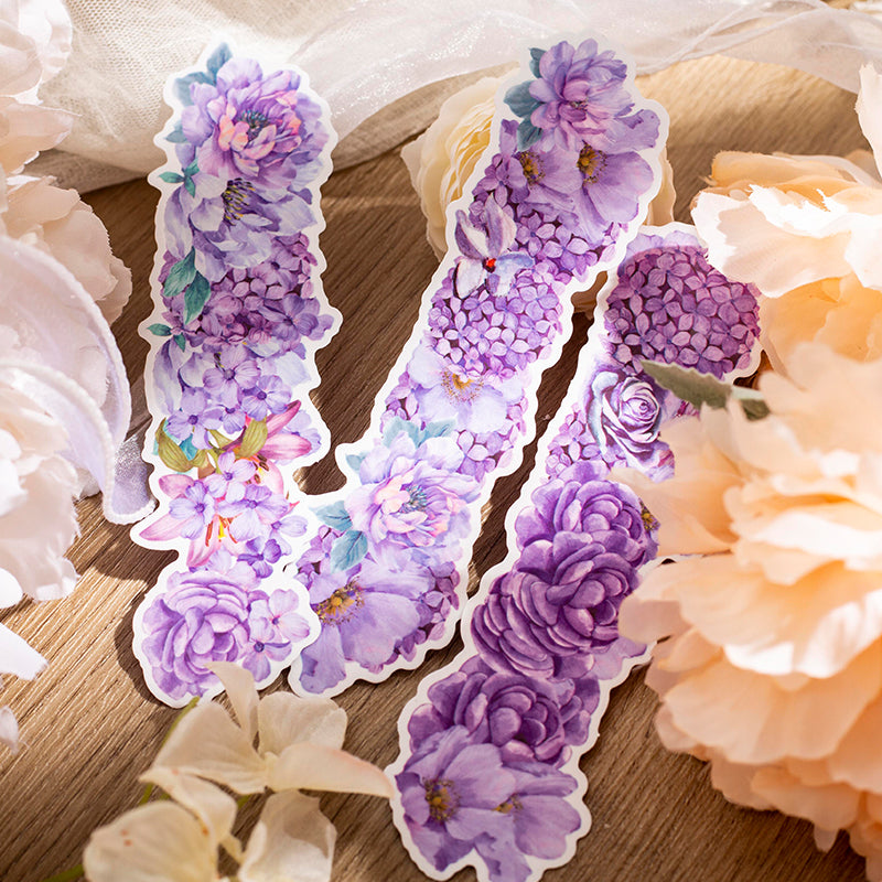 GOOD DAY Long Washi Flower Stickers for Scrapbooking and Art Journal ...