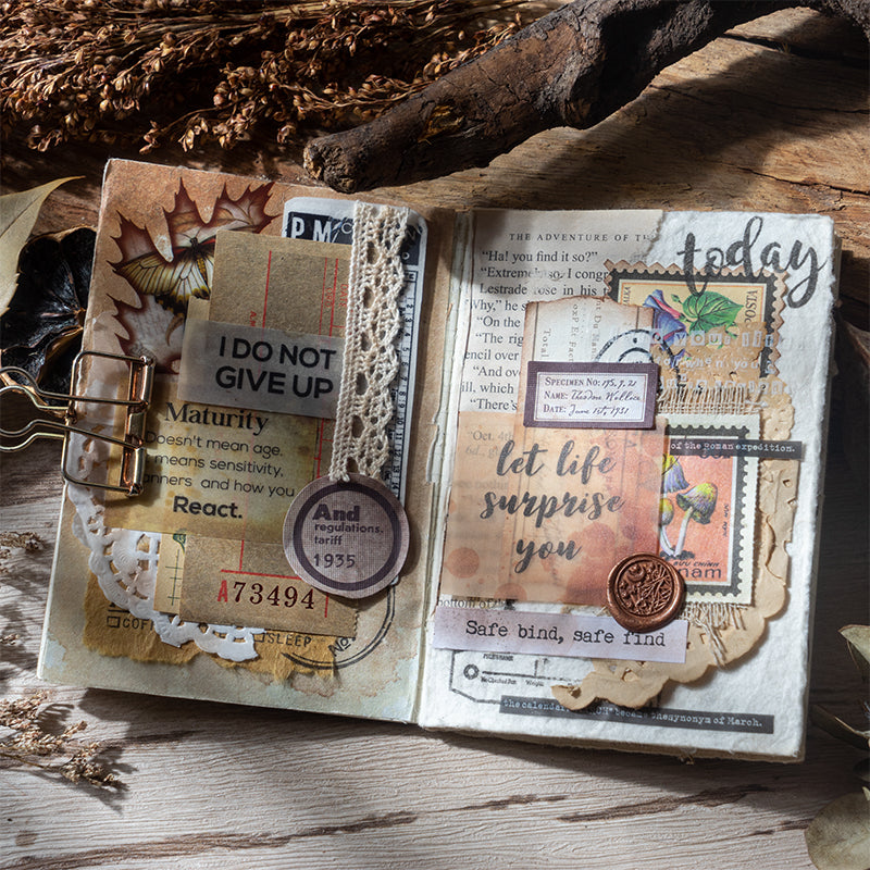 Vintage Vellum Quote Papers 120PCS for Scrapbook and Junk Journal ...