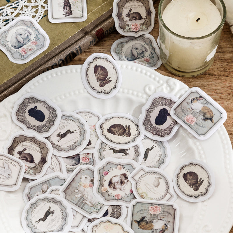 MO CARD Rabbit Stickers 45PCS for Scrapbook and Art Journal – ViVi ...