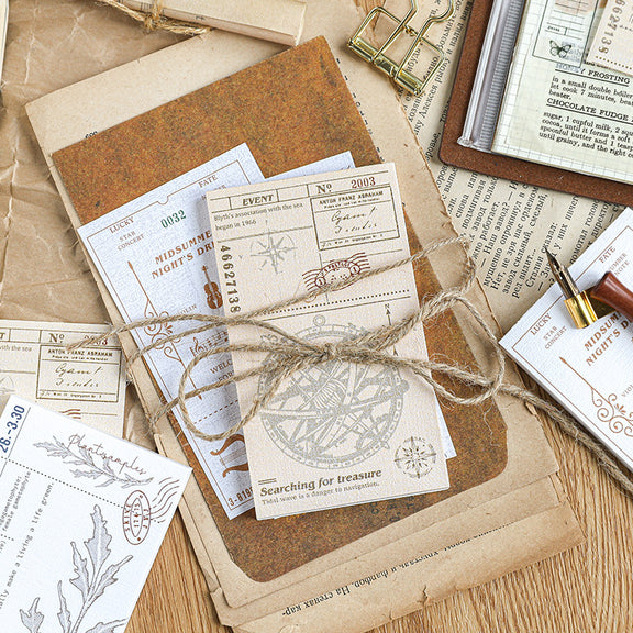 Vintage Memo Pad 30PCS for Scrapbook and Junk Journal – ViVi Stationery