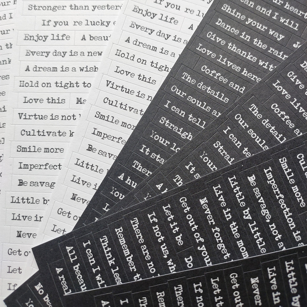 Vintage Gold Foil Words Phrase Stickers for Junk Journal and ...