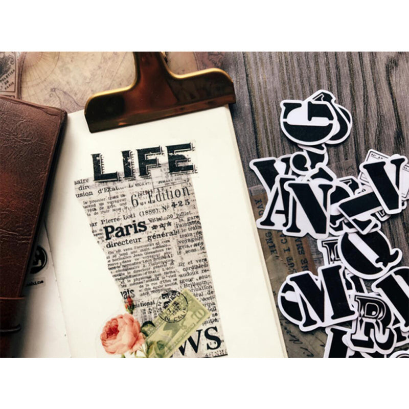 Uppercase Letter Stickers 29PCS for Scrapbooking and Junk Journal ...