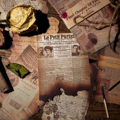 Vintage Burn Mark Paper for Junk Journal and Scrapbooking – ViVi Stationery