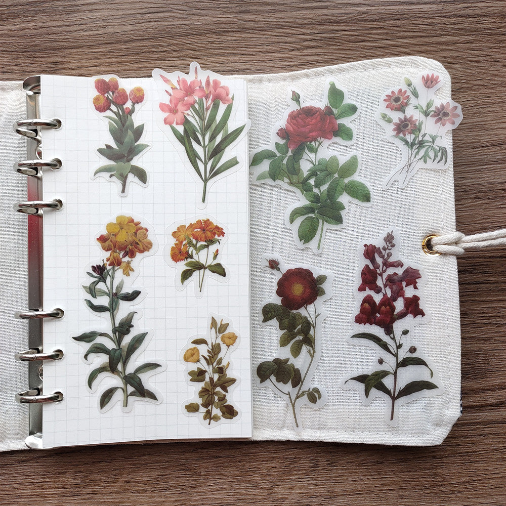 Vellum Flower Stickers for Scrapbooking and Journal – ViVi Stationery