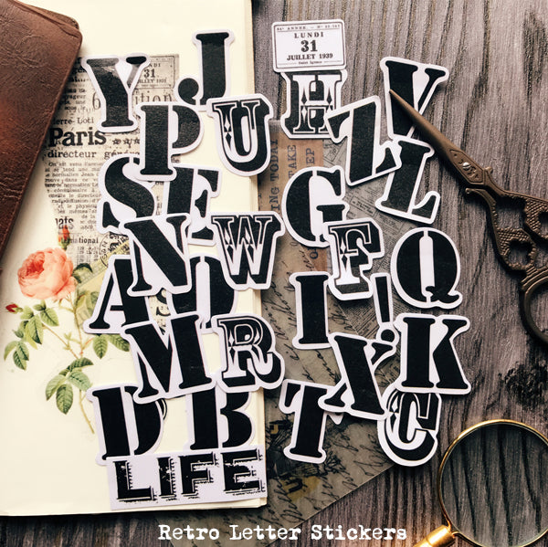 Uppercase Letter Stickers 29PCS for Scrapbooking and Junk Journal ...