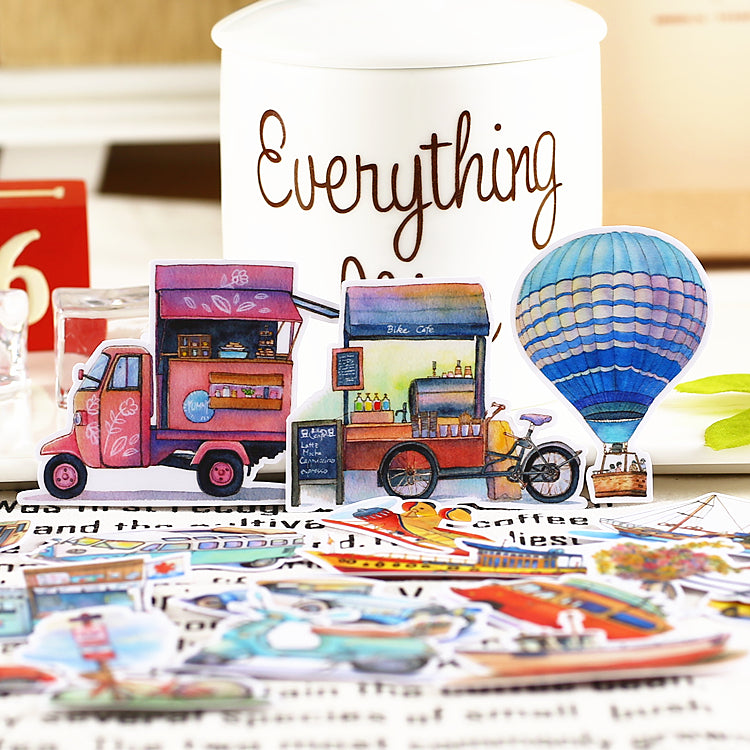 Transportation Stickers 20PCS for Scrapbook and Journaling – ViVi ...