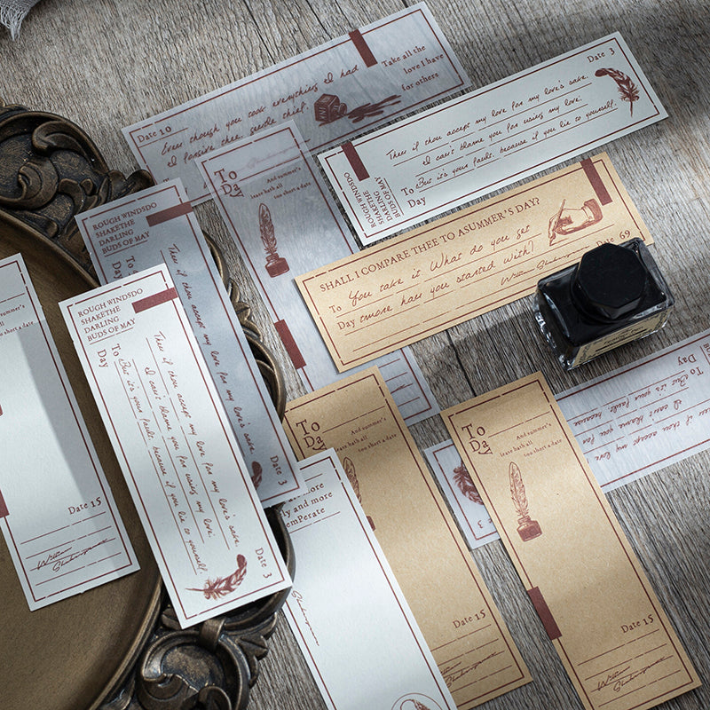 Vintage Master Letter Decorative Papers for Scrapbook and Art Journal ...
