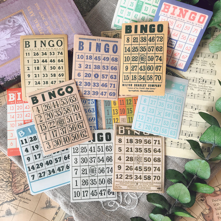 ZX Vintage Bingo Card Stickers for Scrapbooking and Junk Journal – ViVi ...
